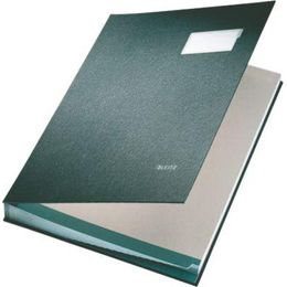 Leitz Unterschriftenmappe A4, 20 F&auml;cher, Karton/Polypropylen, schwarz