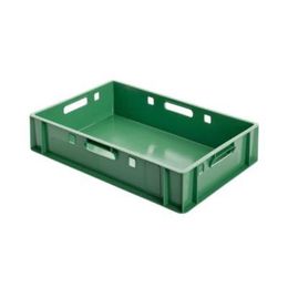 Euro Box Fleischkasten, lebensmittelecht, Inhalt 25,3 L, geschlossene Version, gr&uuml;n