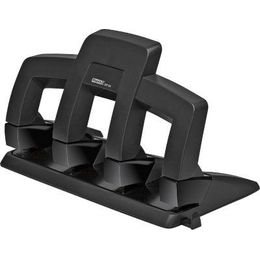 Locher Rapid Supreme Press Less SP34, 4-fach Lochung 80 mm, f&uuml;r 30 Blatt, schwarz/anthrazit