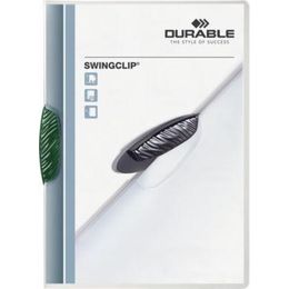 Durable Klemmmappe Swingclip, DIN A4, PP, mit Clip, gr&uuml;n