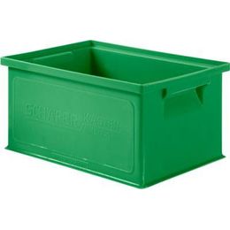 Sch&auml;fer Shop Stapelkasten Serie 14/6-3, Polypropylen, Inhalt 7 l, gr&uuml;n