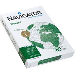 Kopierpapier NAVIGATOR Universal, DIN A3, 80 g/m&sup2;, hochwei&szlig;, 500 Blatt
