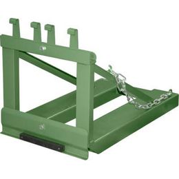 Bauer M&uuml;lltonnen-Heber MH-I, mit Gummianschlag, f&uuml;r 1x 80- bis 360-L-MGB, L 1030 x B 585 H 680 mm, lackiert, resedagr&uuml;n RAL 6011