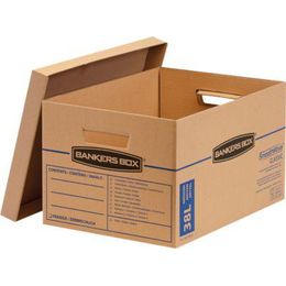 Umzugsbox SmoothMove, 2-lagige Wellenpappe, abnehmbarer Deckel, Beschriftungsfeld, H 260 x B 325 x T 445 mm, 38 L, 10 St&uuml;ck