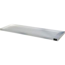 Bauer Kleingebindewanne KGW 5 V4A, ohne Lochblechrost, L 1850 x B 600 x H 60 mm, 60 L, 150 kg, Edelstahl 1.4571, Silber