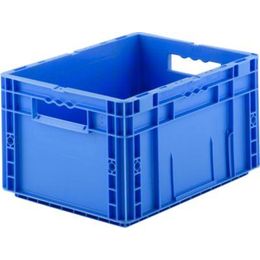 Sch&auml;fer Shop Euro Box Serie MF 4220, aus PP, Inhalt 19,7 L, Durchfassgriff, blau