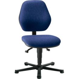 bimos Laborstuhl Basic, Stoffpolster, Duotec blau