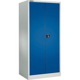 Sch&auml;fer Shop Sch&auml;fer Shop Select Materialschrank MSI 2609 S, verst&auml;rkte Ausf&uuml;hrung, bis 100 kg/Fachboden, B 950 x T 600 x H 1935 mm, lichtgrau/enzianblau