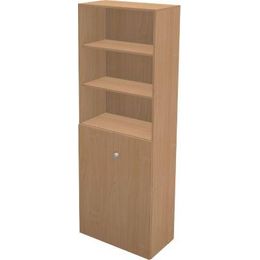 Sch&auml;fer Shop Sch&auml;fer Shop Genius Regal-Schrank-Kombination TETRIS WALL, 6 Ordnerh&ouml;hen, B 800 x T 440 x H 2250 mm, Buche-Dekor