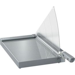 Hebelschneider Leitz Precision Office Pro A4+, bis A4, bis 25 Blatt, beleuchtete Schneidkante, Ableselineal, Klingenschutz, Edelstahl und Glas