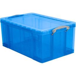 Really Useful Box Box, Kunststoff, transparent blau, 64 l