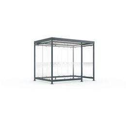&Uuml;berdachungssystem WSM K&ouml;ln K3 d/b, B 3180 x T 2165 x H 2510 mm, Bausatz, anthrazitgrau RAL 7016