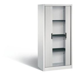 C + P Rollladenschrank Omnispace, 4 OH, abschlie&szlig;bar, B 800 x T 420 x H 1660 mm, Stahl/Kunststoff, lichtgrau