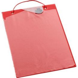 EICHNER Auftragstasche Plus, Klettverschluss und Schl&uuml;sselfach, f&uuml;r DIN A4 Dokumente, rot, 10 St&uuml;ck