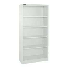 Sch&auml;fer Shop Sch&auml;fer Shop Select Stahlregal MS iCONOMY, 5 Ordnerh&ouml;hen, B 800 x T 400 x H 1935 mm, lichtgrau RAL 7035