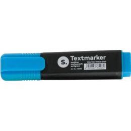 Textmarker S. mit Keilspitze, lichtbest&auml;ndig, schnell trocknend, blau, 1 St&uuml;ck