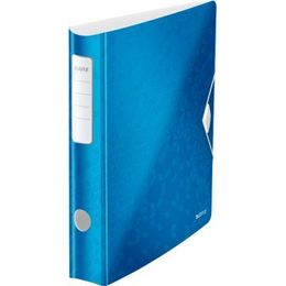 Leitz&reg; Ordner Active WOW, DIN A4, R&uuml;ckenbreite 65 mm, blau