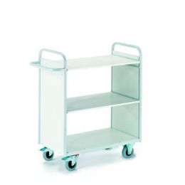 ROLLCART B&uuml;rowagen mit Seitenw&auml;nden, 1000 x 500 mm, Tragkraft 150 kg
