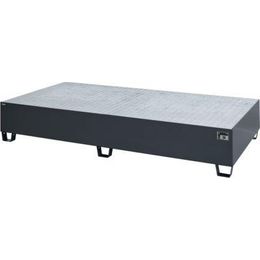 Sch&auml;fer Shop Auffangwanne Sch&auml;fer Shop Pure 1000-2, mit verzinktem Gitterrost, L 2650 x B 1300 x H 435 mm, unterfahrbar, Stahl, anthrazit RAL 7016