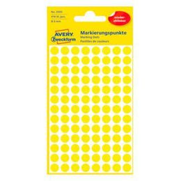 Avery Zweckform Markierungspunkte 3013, gelb