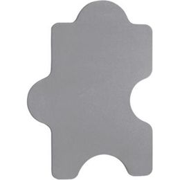 Wandabsorber Puzzle, B 1000 x H 500 mm, Polyestervlies in Filzoptik, grau
