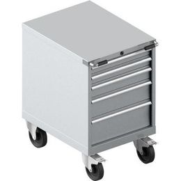 Sch&auml;fer Shop Sch&auml;fer Shop Select Schubladenschrank mit Rollen WSK 36-27, 5 Sch&uuml;be, bis 75 kg, B 717 x T 572 x H 920 mm, wei&szlig;aluminium/wei&szlig;aluminium