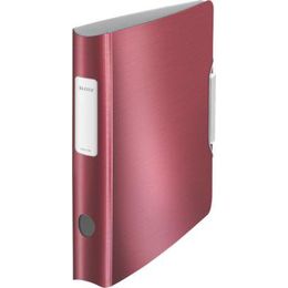 Leitz&reg; Ordner Active Style, DIN A4, R&uuml;ckenbreite 65 mm, granat rot