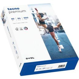 Kopierpapier tecno premium, DIN A4, 80 g/m&sup2;, hochwei&szlig;, 2500 Blatt