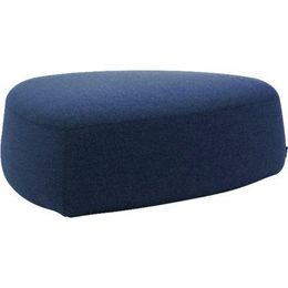 Polsterm&ouml;bel Leyform GOGO Pouf, gro&szlig;, oval, B 1240 x T 1090 x H 440 mm, mit Gleitern, Stoffbezug, dunkelblau