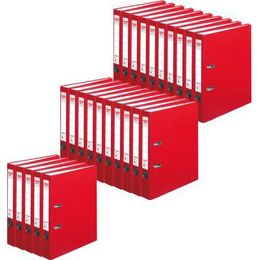 Herlitz Ordner maX.file protect, DIN A4, R&uuml;ckenbreite 50 mm, 25 St&uuml;ck, rot