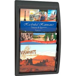 PAPERFLOW Prospektwandhalter Quickfit, DIN A4 quer, schwarz