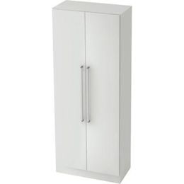 Aktenschrank TARVIS, mit Griff ohne Schloss, 5 Ordnerh&ouml;hen, B 800 x T 420 x H 2004 mm, lichtgrau