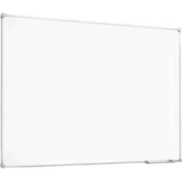 Whiteboard 2000 Maulpro, wei&szlig; kunststoffbeschichtet, Rahmen alusilber, 1500 x 1000 mm