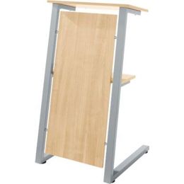 Sch&auml;fer Shop Select Stehpult, Stahlrohr/Spanplatte, B 590 x T 620 x H 1120/1060 mm, Ahorn