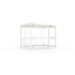 &Uuml;berdachungssystem WSM K&ouml;ln K3 d/b, B 3180 x T 2165 x H 2510 mm, Bausatz, verkehrswei&szlig; RAL 9016