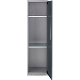 Sch&auml;fer Shop Sch&auml;fer Shop Genius Mehrzweckschrank FS, modular, individuell erweiterbar, 2 Fachb&ouml;den, bis 250 kg, B 545 x T 520 x H 1950 mm, Stahl, wei&szlig;aluminium/anthrazitgrau