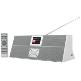 Internetradio Soundmaster&reg; IR3300SI, DAB+/UKW, 10 Festsenderspeicher, 2 x 10 W, Bluetooth/WLAN/USB, steuerbar &uuml;ber Amazon Alexa, Fernbedienung, silber