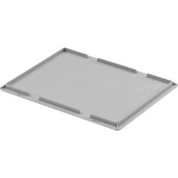 Ringoplast Auflagedeckel f&uuml;r Kunststoffk&auml;sten Unista, L 400 x B 300 mm, grau