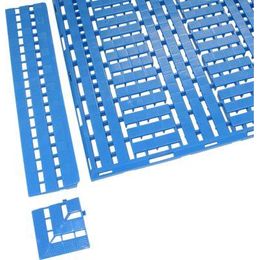 Ecke f&uuml;r Fu&szlig;boden, L 112 x B 112 x H 25 mm, blau