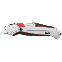Sicherheitsmesser Wedo&reg; Safety Cutter ALU, automat. Klingenr&uuml;ckzug, f&uuml;r Rechts-/Linksh&auml;nder, mit Ersatzklinge