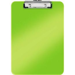 Leitz&reg; Klemmbrett WOW 3971, DIN A4, Polystyrol, mit Aufh&auml;nge&ouml;se, gr&uuml;n