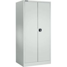 Sch&auml;fer Shop Sch&auml;fer Shop Select Materialschrank MSI 2509, 5 OH, 4 Zwischenb&ouml;den, Zylinderschloss, B 950 x T 500 x H 1935 mm, lichtgrau RAL 7035/lichtgrau RAL 7035