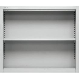 Sch&auml;fer Shop Sch&auml;fer Shop Select Aufsatzregal MS, 2 OH, B 950 x T 400 x H 800 mm, Stahlblech, Lichtgrau