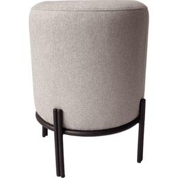 meet by Paperflow Hocker Nest, mit Schutzkappen, Polyester & Stahl, grau