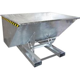 Bauer Kippbeh&auml;lter AK 150, mit Abrollsystem, 1500 l, 1000 kg, L 1420 x B 2280 x H 1070 mm, verzinkt