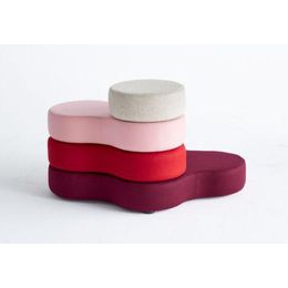 Nowy Styl Sitzsystem TAPA Round II, Stoff, modular, mit Drehmechanismus, B 1090 x H 620 mm, bordeaux/grau