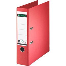 Leitz&reg; Ordner 1007/1008, DIN A4, R&uuml;ckenbreite 80 mm, einzeln, rot