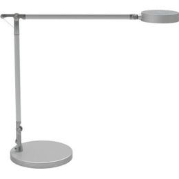 LED Tischleuchte Maul Maulgrace, Touch-Dimmer 4-fach, mit Aluminium-Doppelarm, 300 lm, silber