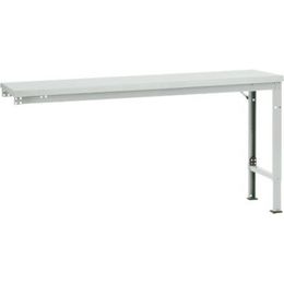 Manuflex Ansatztisch UNIVERSAL Spezial, 1750 x 800 mm, Kunststoff lichtgrau, lichtgrau