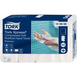 Tork&reg; Falthandt&uuml;cher Tork Xpress&reg; Compressed 100888, 2-lagig, Multifold-Falzung, H2-kompatibel, 2040 T&uuml;cher, Papier, wei&szlig;